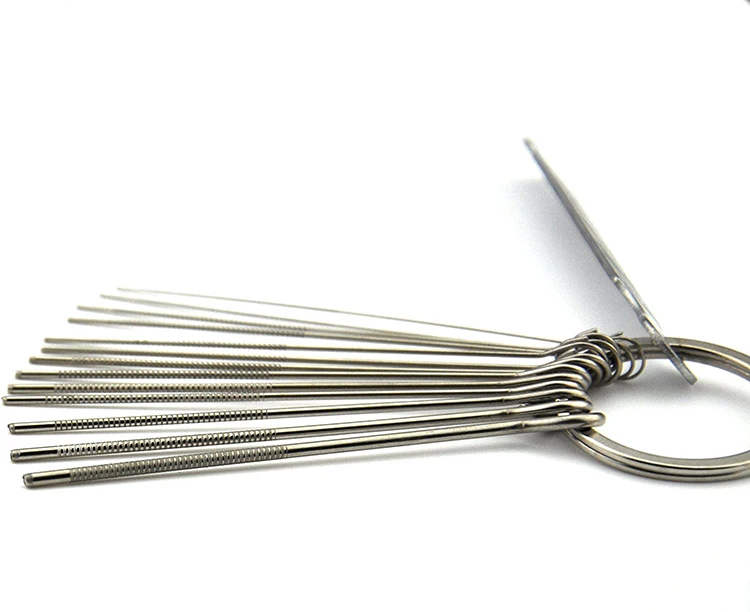 Guitar Bridge Saddle Nut Files Set 13 Different Size Needle Files With ...