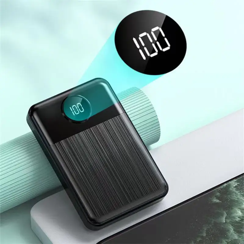 Slim And Portable Charger Mini Power Bank 5000mah With Digital Display ...