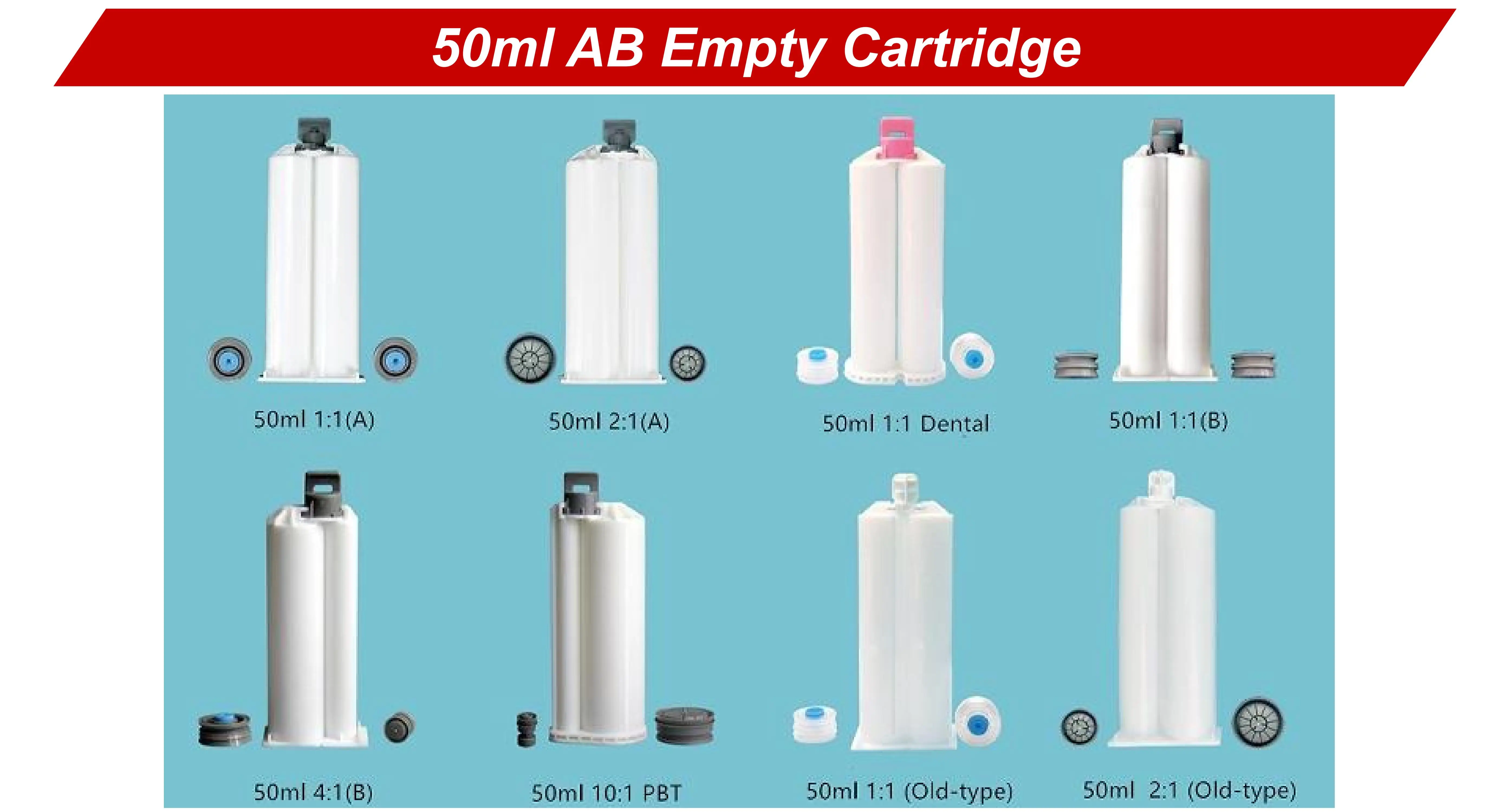 50ml 1:1 Two Component AB Cartridge - Reliable and Versatile