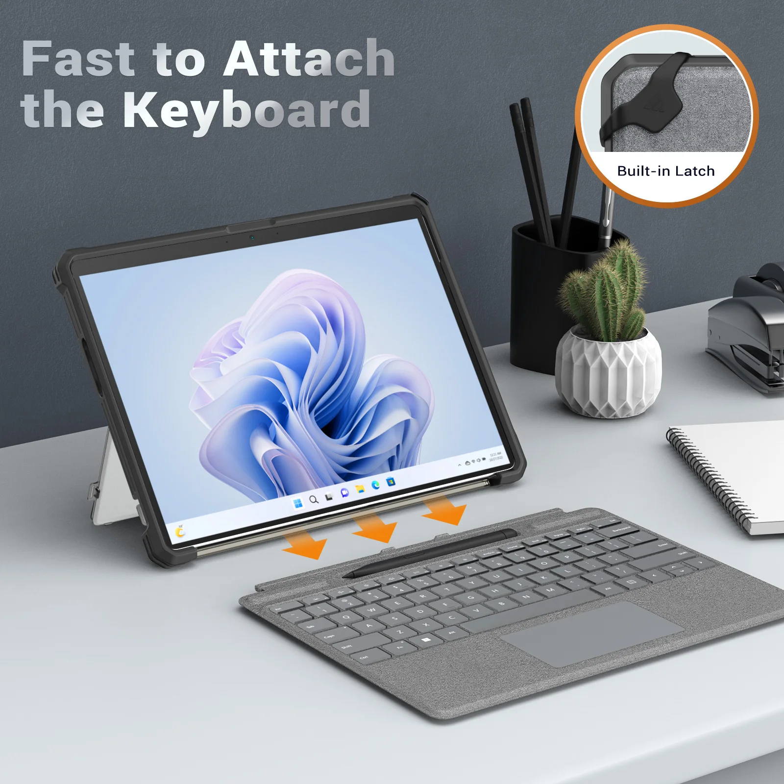 Moko Shockproof Tablet Case - Rugged Cover for Microsoft Surface Pro 9