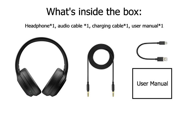 Brand Ulisten European Standard Ce Rohs Bass Audio Bt Over-ear Active ...