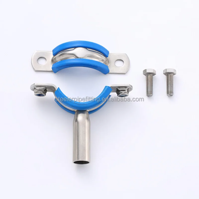 Sanitary Grade Stainless Steel Ss304 Tube Support With Rubber Pad - Buy ...