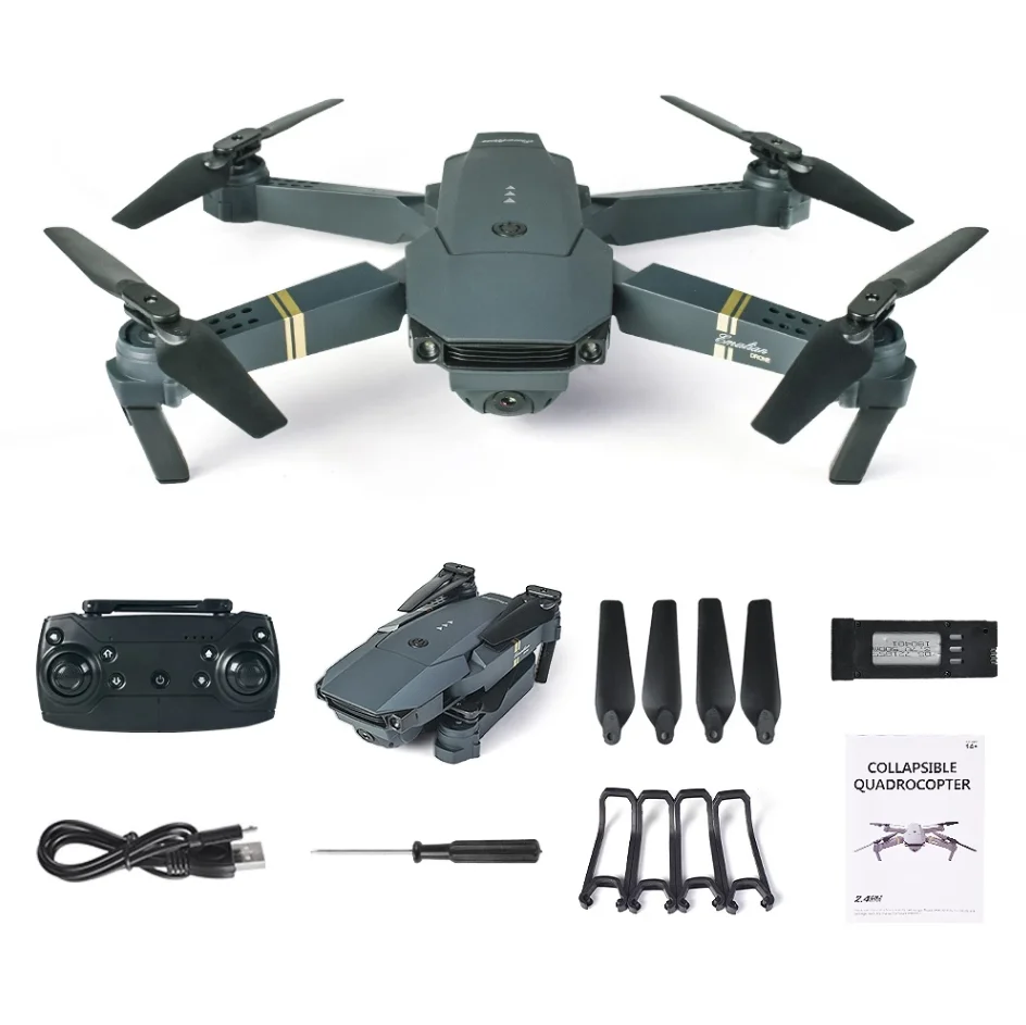 E58 WIFI FPV Mini Professional Camera Drone 4K With HD Camera Foldable Headless mode RC Quadcopter helicopter drone Alibaba