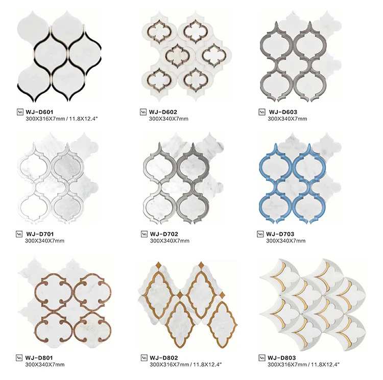 Realgres Custom Marble Stone Water Jet Ceramic Tiles