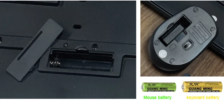 Bajeal W100 Ultra-thin Wireless Keyboard And Mouse 2.4ghz Ergonomic ...