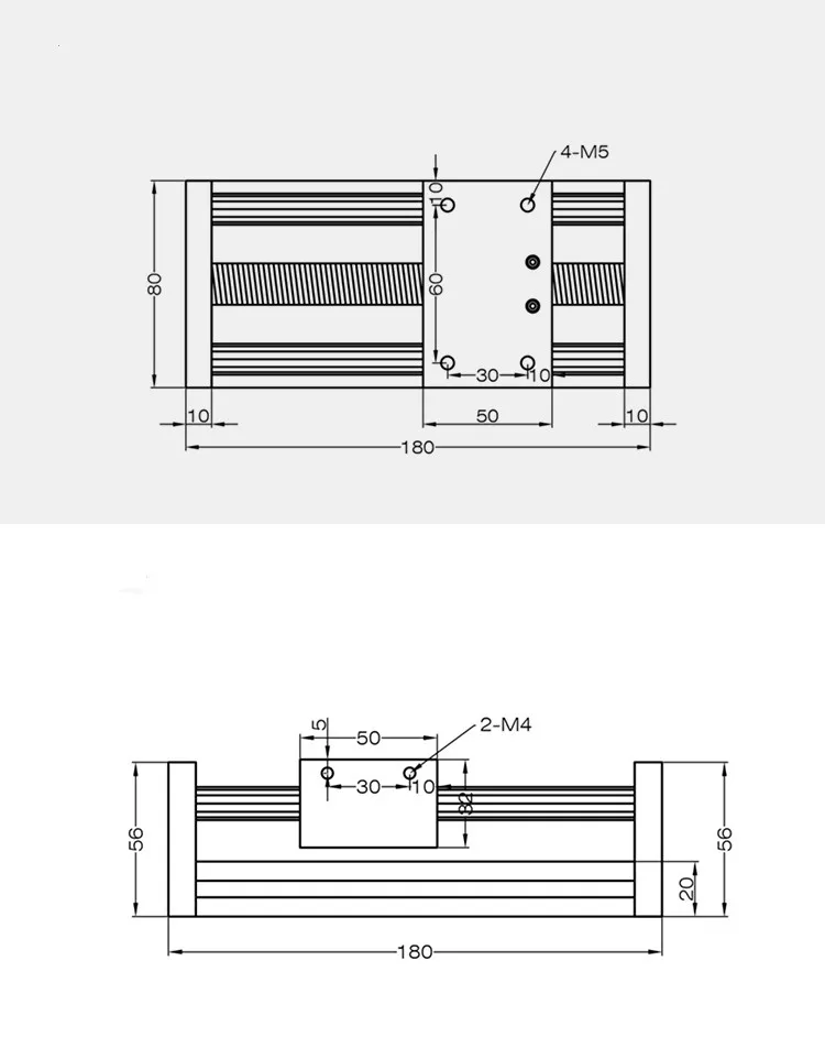 Linear Guide Sliding Table Gx80 1204 Series Manual Ball Screw Sliding ...
