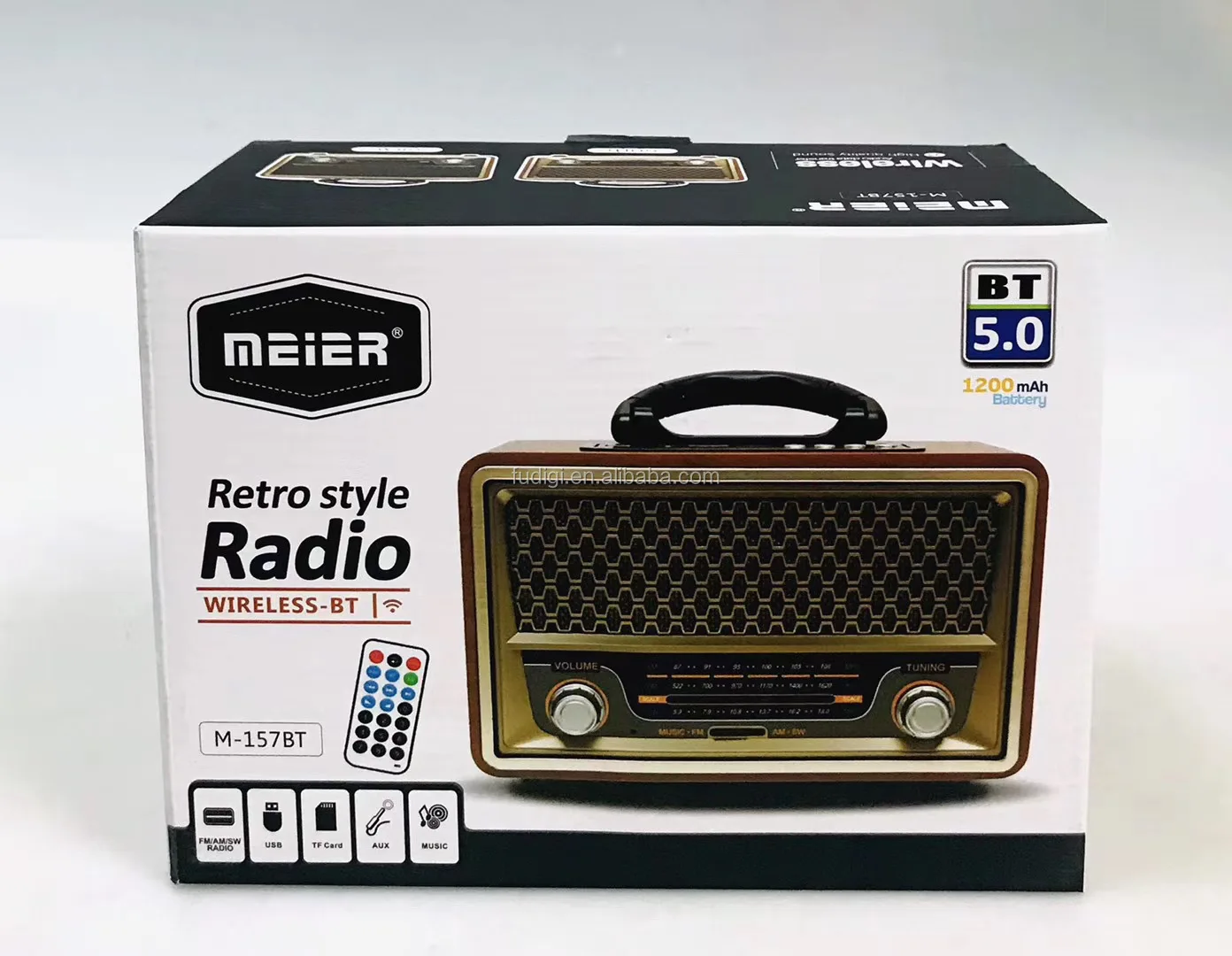 MEIER M-157BT - Vintage Radio with Modern Rechargeable Battery