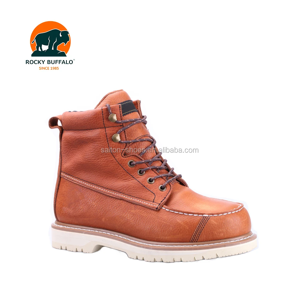 Rocky Buffalo 6 Inch Work Boots for Men Wedge Sole Arch Support Anti ...