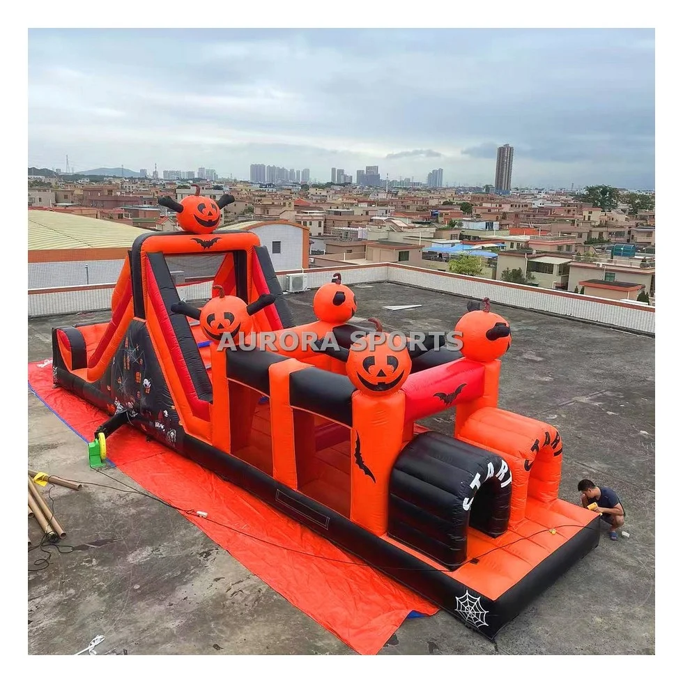 High Quality Pvc Large Inflatable Obstacle Course With Bounce House ...