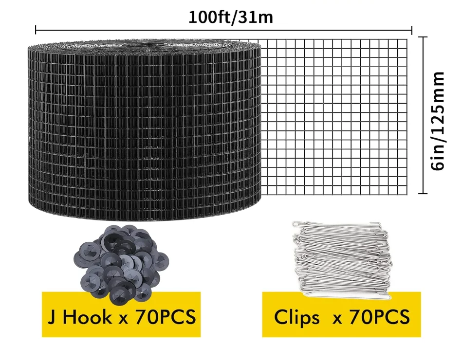 8 Inches X 50 Feet Solar Panel Bird Cover Anti-rust Pvc Coated Solar ...