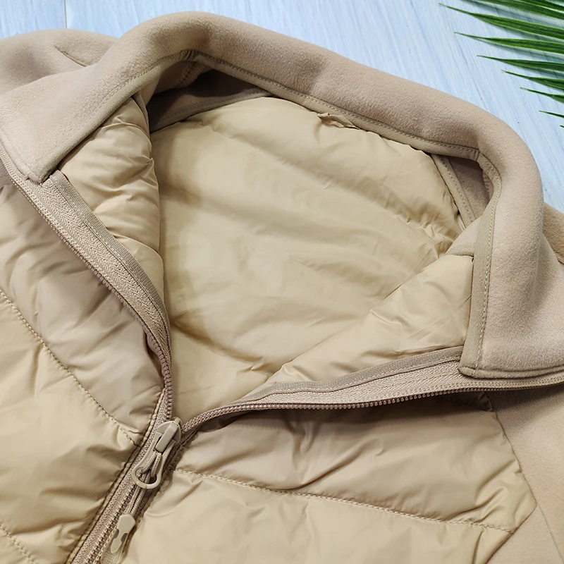RTS White Duck Down Lightweight Outdoor Riding Sports Jacket Stretchy ...