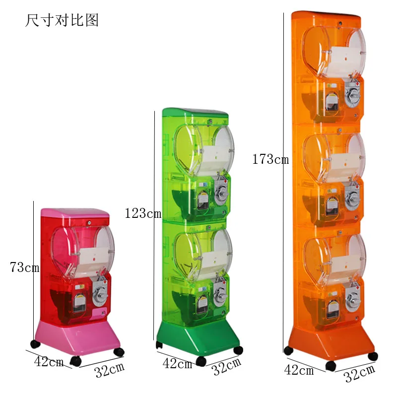 Token Operated Toys 32mm Gashapon Capsule Vending Machine