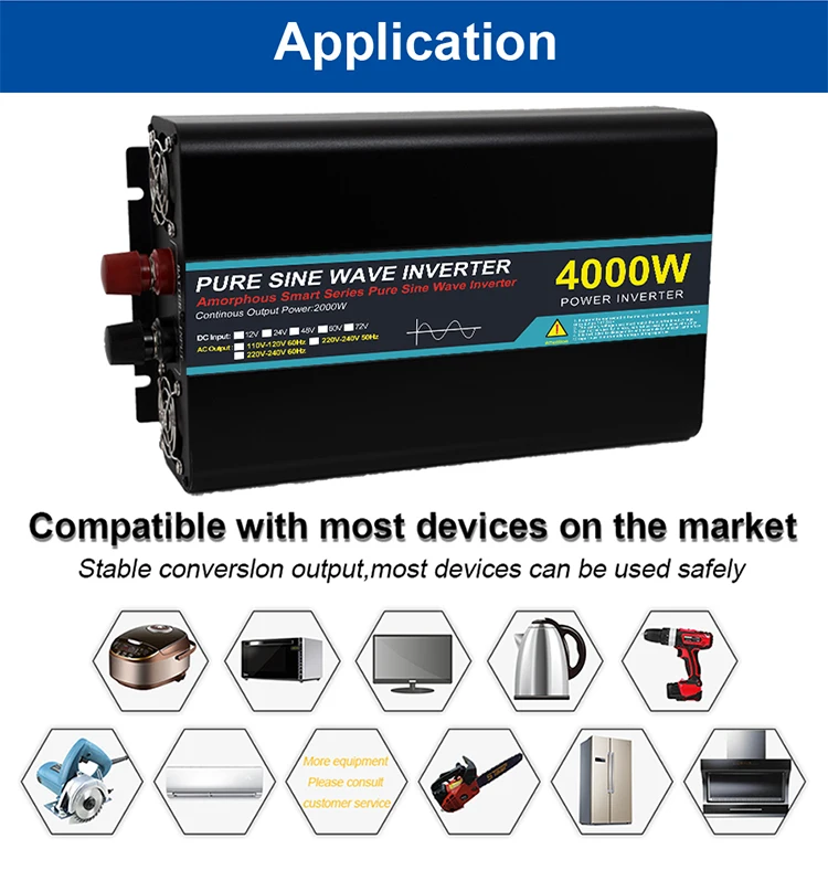 4000W 5000W DC/AC Inverters - Pure Sine Wave Power Solutions