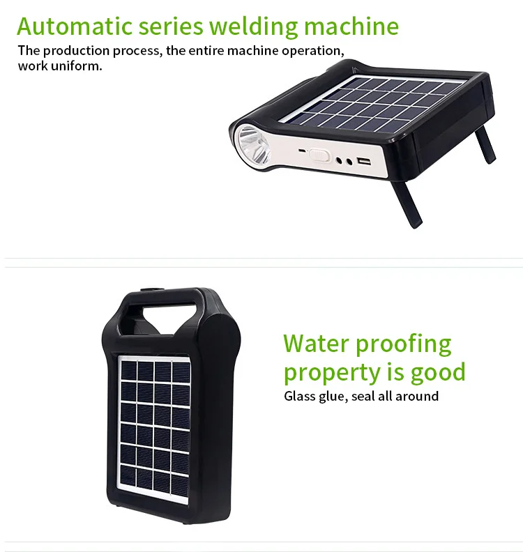 Portable 6v Rechargeable Solar Panel Power Storage Generator System Usb ...