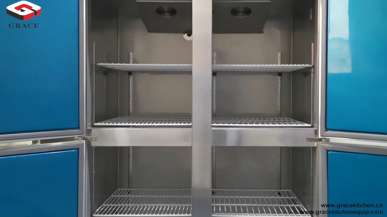 Straight Cold Commercial Kitchen Equipment Stainless Steel Freezer 4 ...