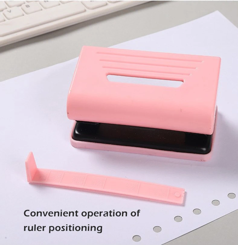 Office Supplies - Mini Macaron Manual Hole Punch Machine