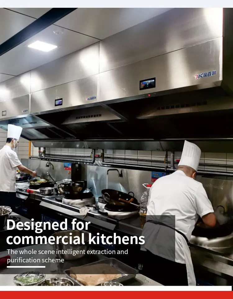 Shenbaili Commercial Range Hoods For Chinese Restaurants - Integrated ...
