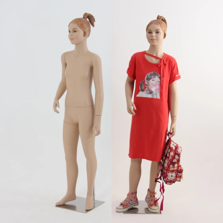 Realistic full body child mannequin girl young beauty girl mannequin