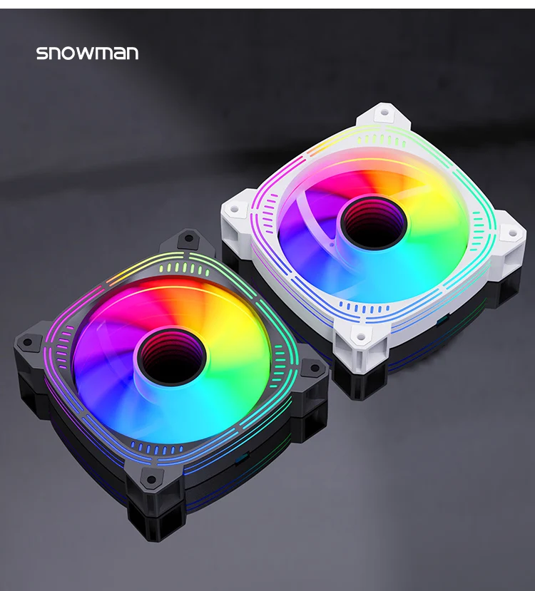 SNOWMAN High Airflow ARGB Case Fans Sync ARGB Lighting Advanced Cooling ...