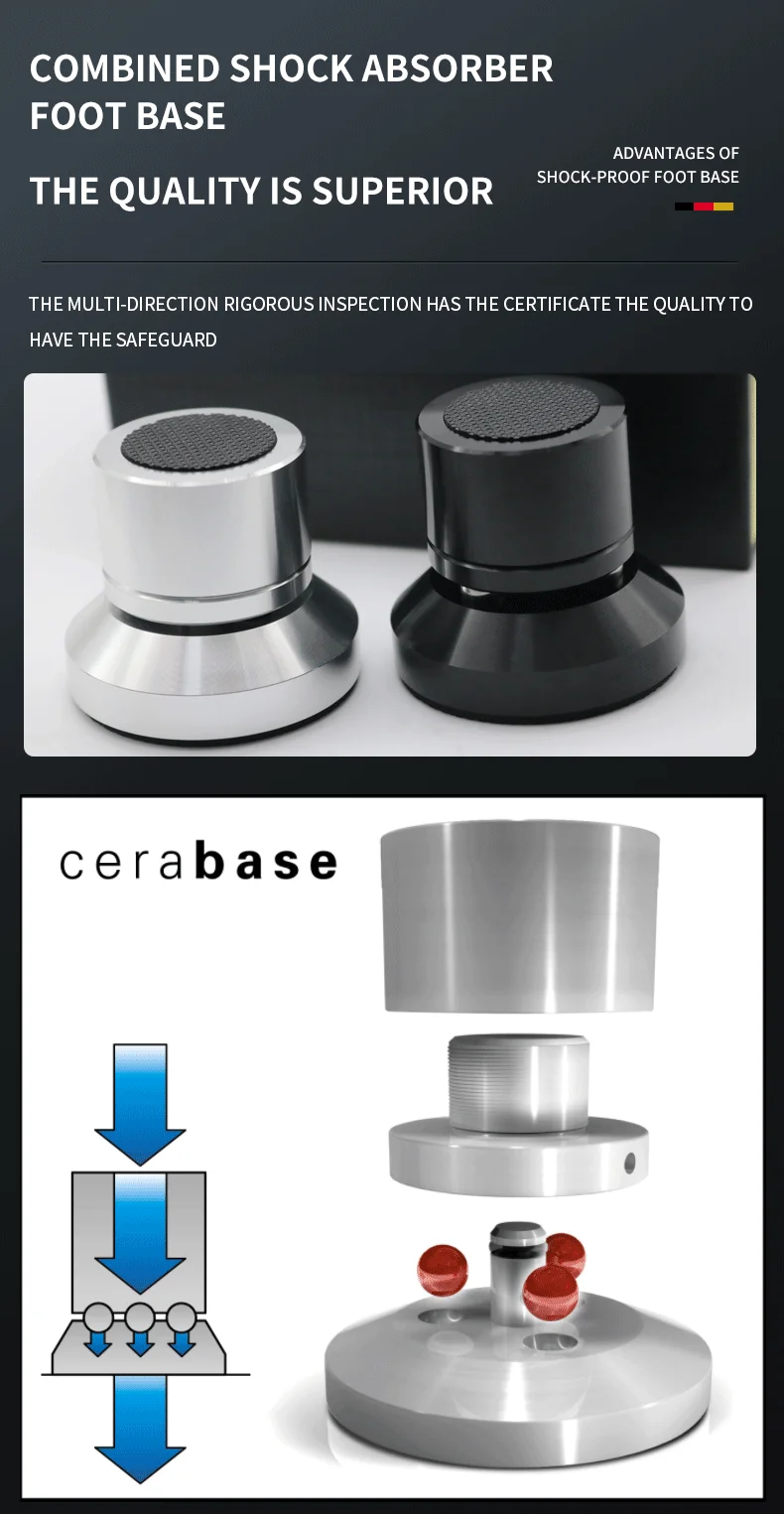 Stainless Steel Speaker Spike Isolation Feet For Amplifiers & Cd Players