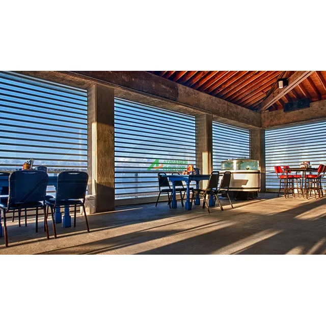 Durable Transparent Polycarbonate Sliding Doors for Commercial