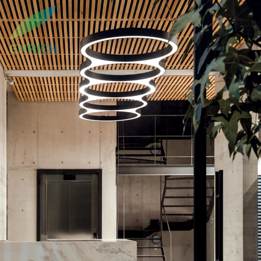 Different Sizes Profile Curved Star Cluster Pendant Lighting Fixture ...