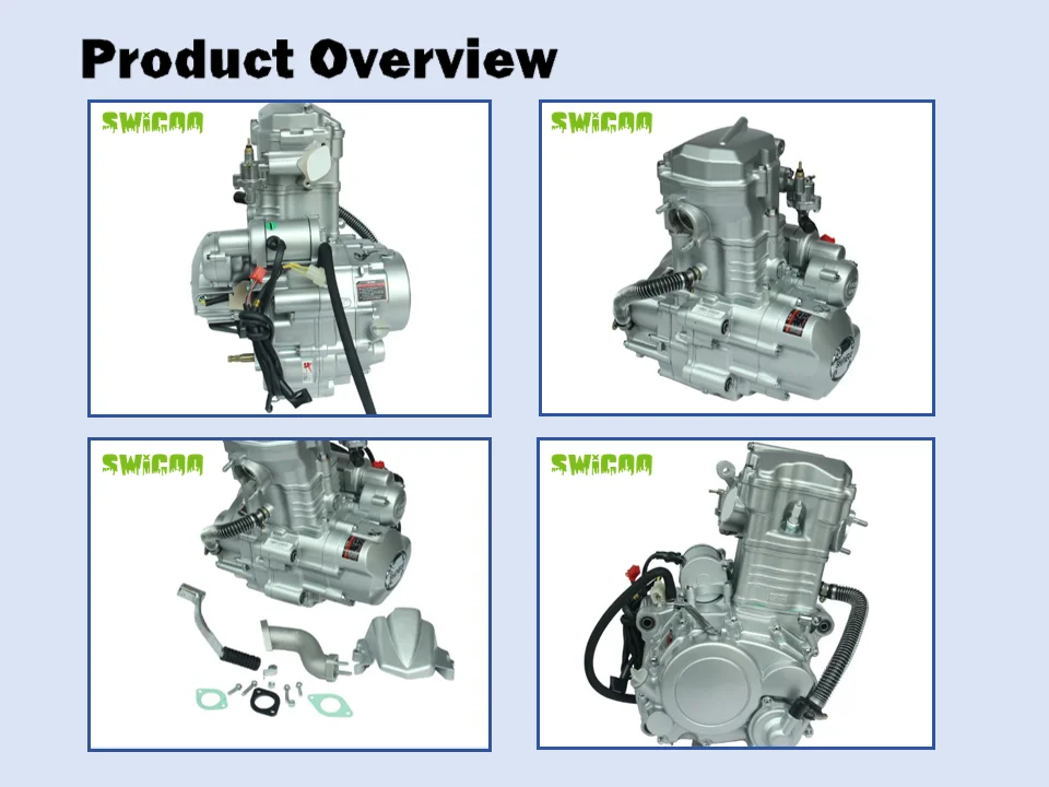 Shineray 250cc Electric Start Water Cooled Reverse Engine 4+1 Motor For ...