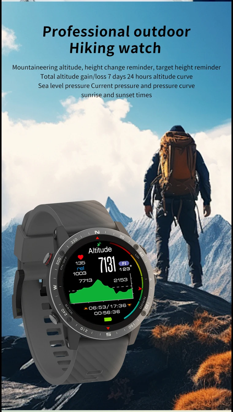 Sunroad GPS Sports Watch - Advanced Features & Waterproof