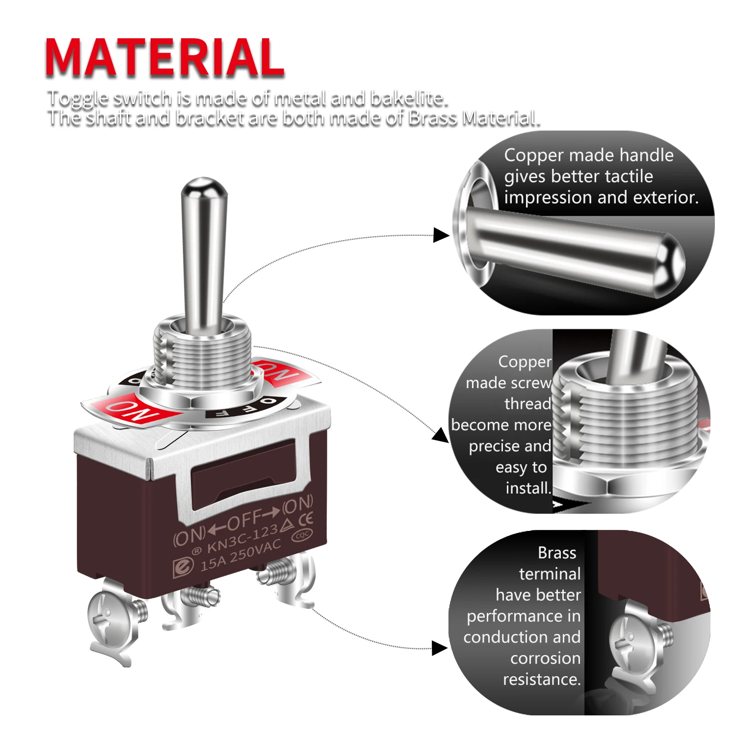 High Current Toggle Switch - SPST to 4PDT Latching/momentary