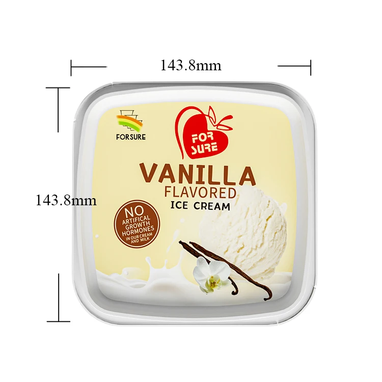 Alibaba.com: 1L square PP plastic container for ice cream, yogurt, or ...