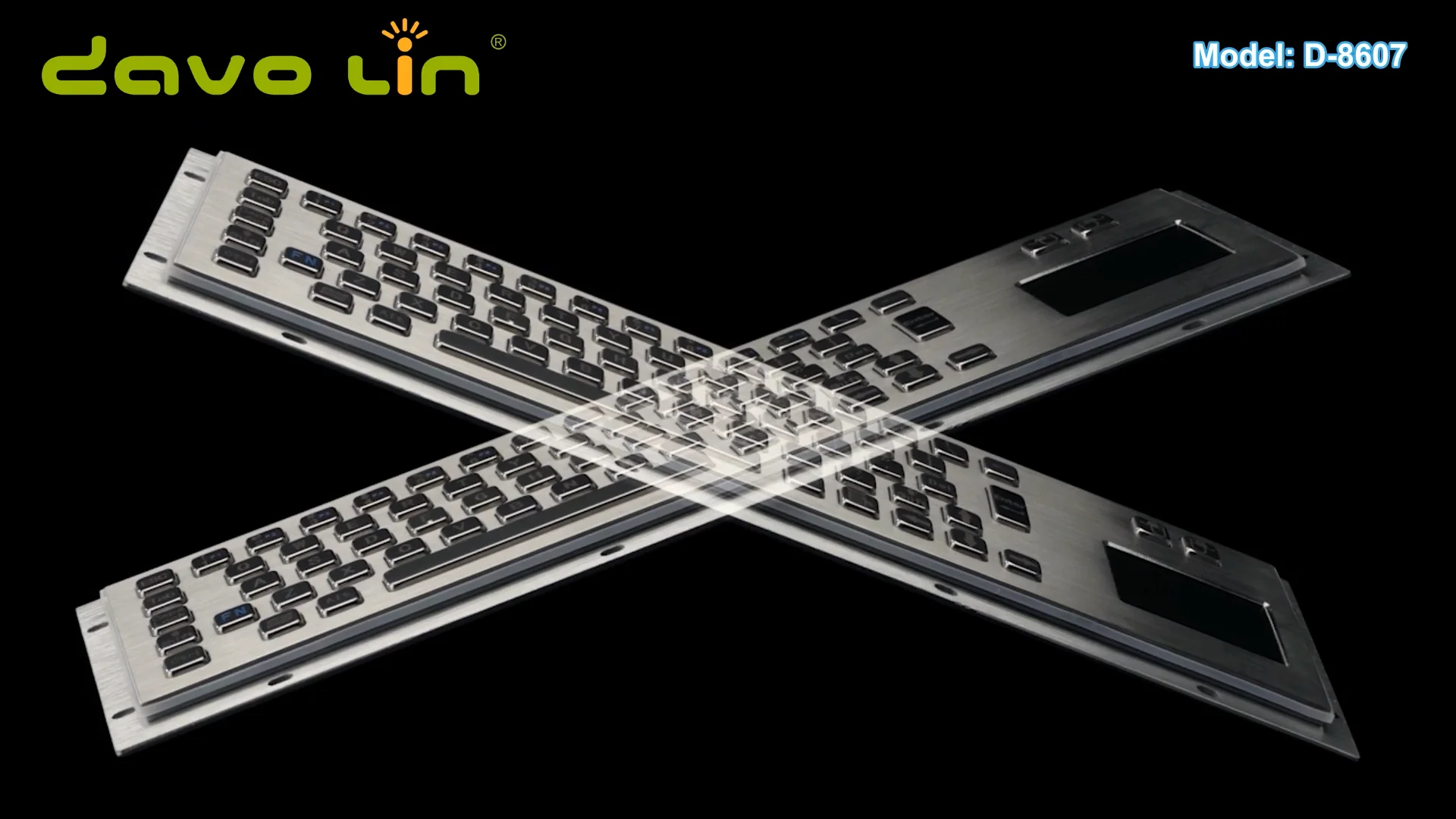 67 Keys Ip65 Waterproof Stainless Steel Panel Mount Kiosk Rugged ...