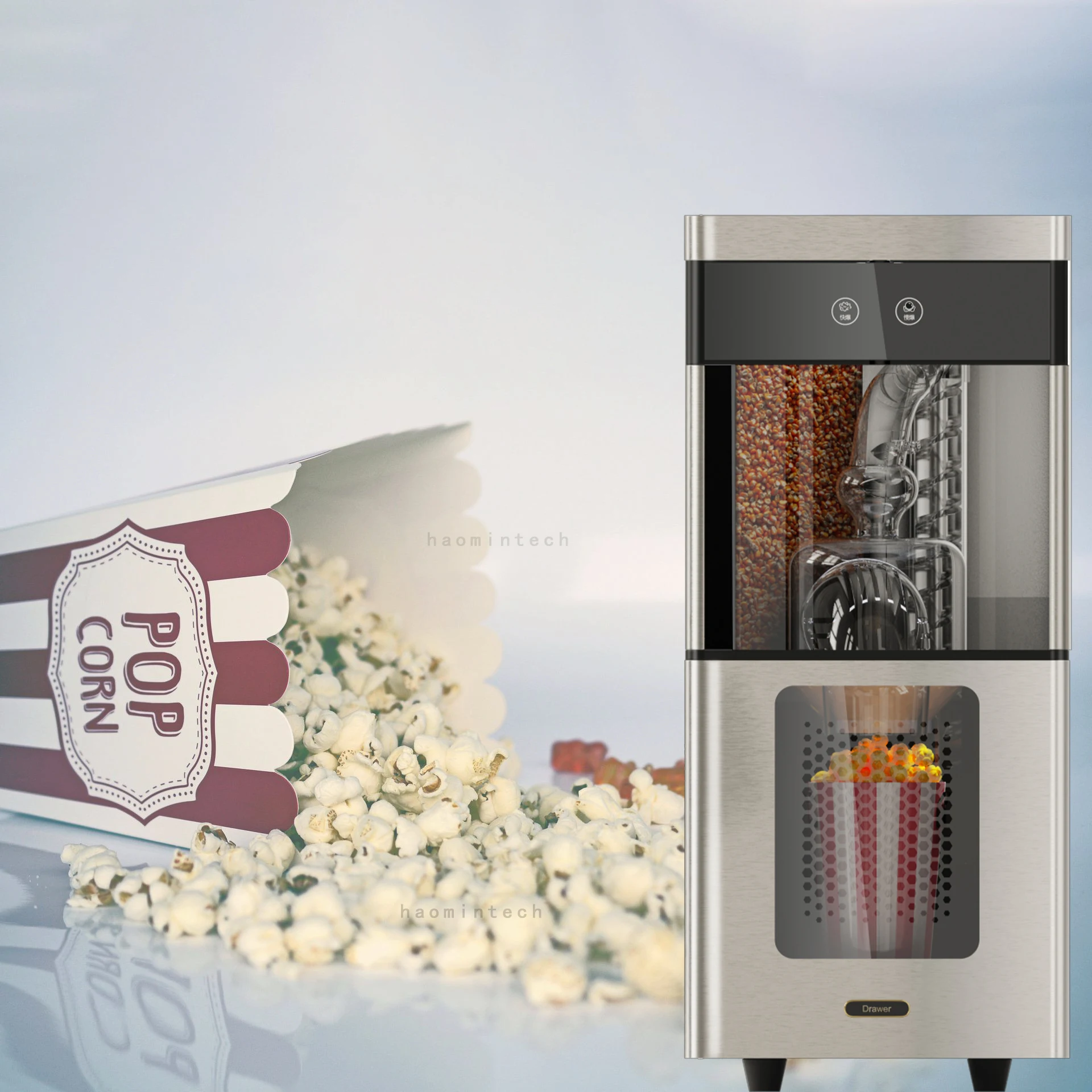 Caramel Popcorn Making Maker Machine Kettle Corn Popcorn Machine for ...