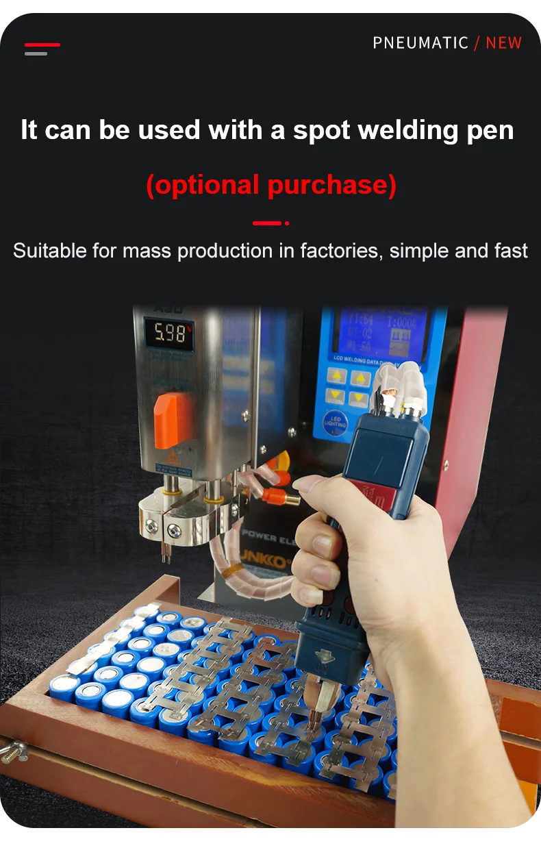 SUNKKO-A300+ Industrial Pneumatic Spot Welder for Battery Repair