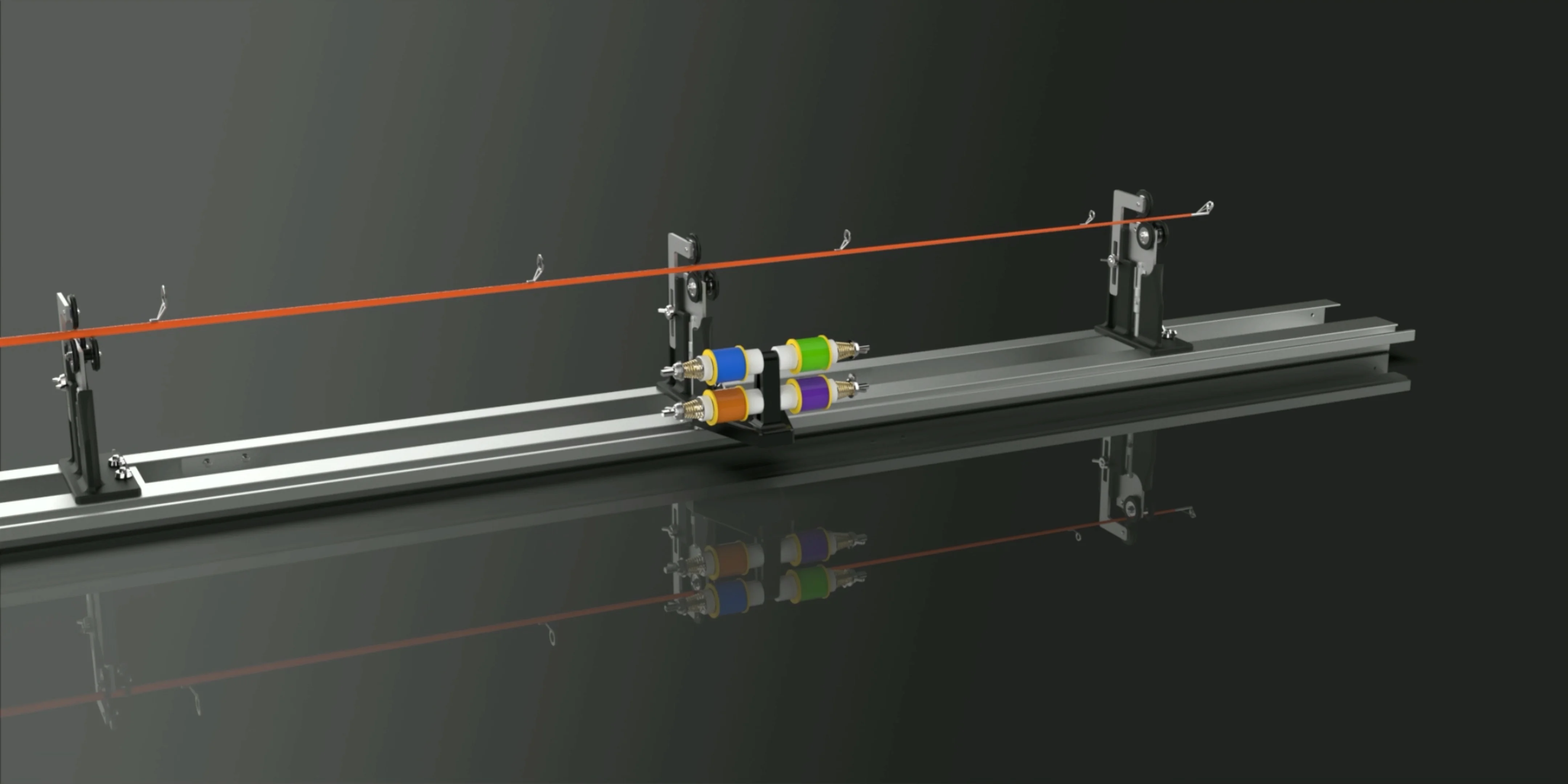 Tomyo Rod Building Machine With Up And Down Ajustable Three Stands ...