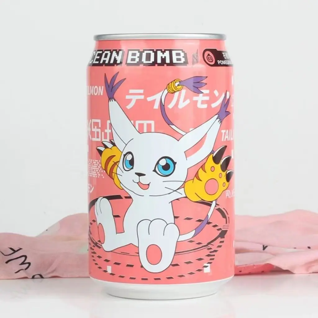 New Ocean Bomb Soft Drinks 330ml - Blueberry Lemon Flavor