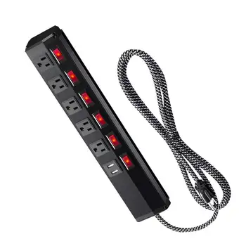 Oswell Us Metal Usb Power Strip Multi Plug With Individual Switches - Buy Us Metal Power Strip ...