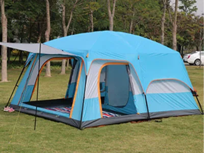 Cross-border Outdoor Two Rooms Travel Tent - Waterproof & Sunproof