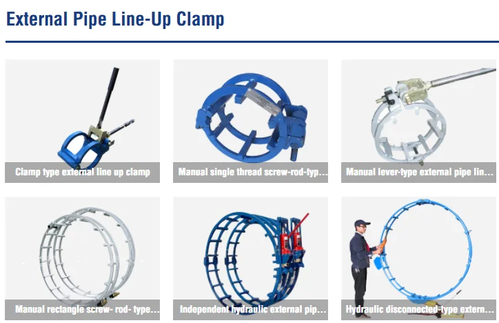 Manual Lever Type External Line Up Clamps For Pipeline Welding ...