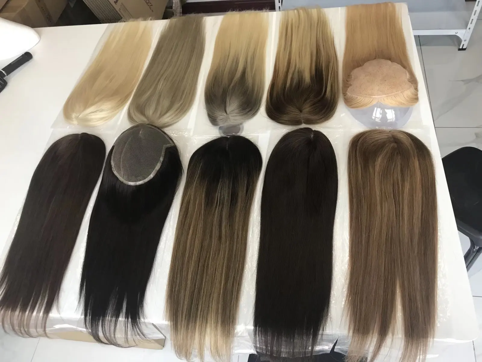 European Virgin Cuticle Aligned Human Hair Natural Color Straight 14 ...