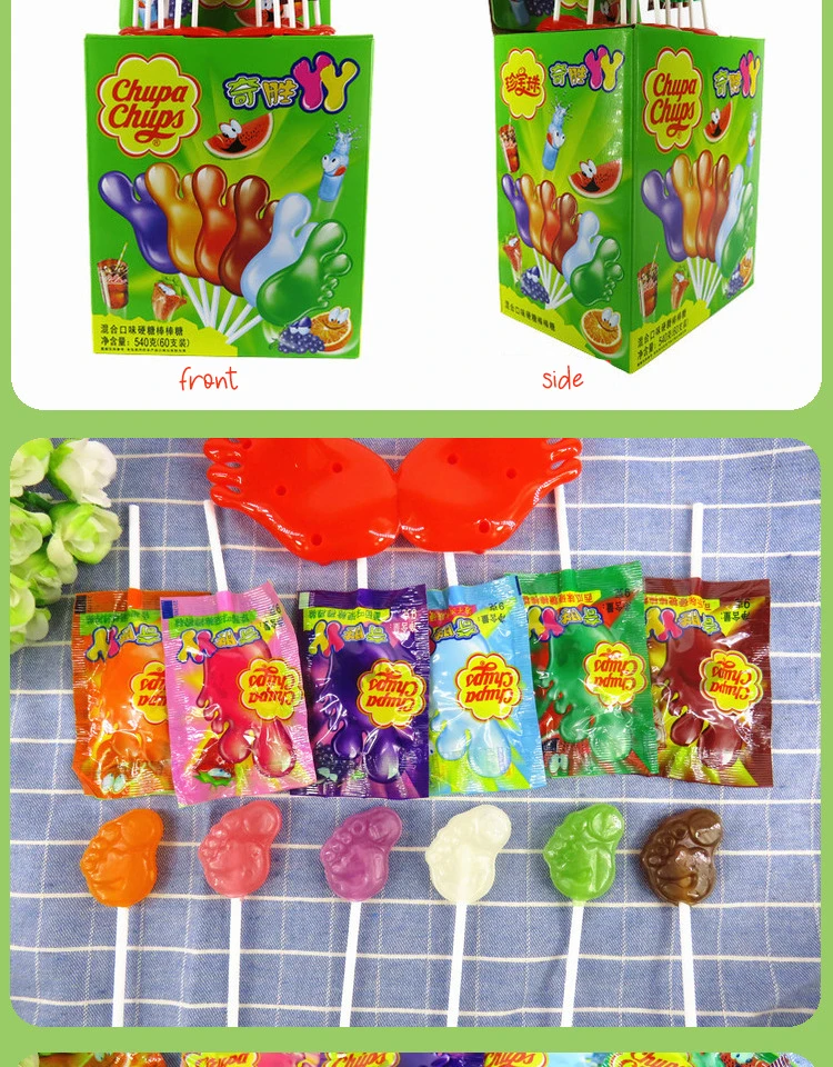 Chupachups Candy Funny Foot Shaped Lollipops - Sweet Hard Candy
