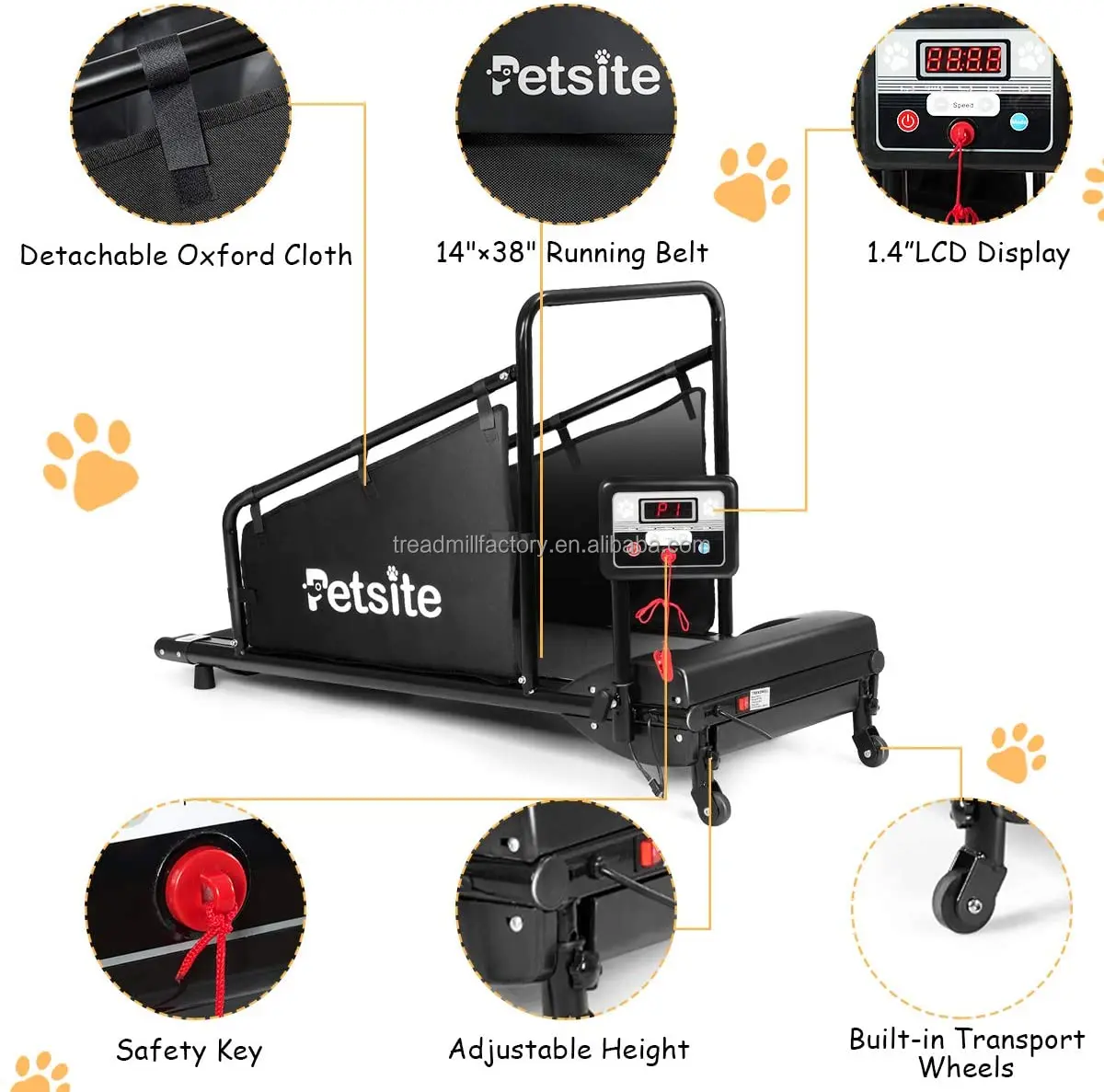 Pet Running Machine for Small/medium-Sized Dogs Indoor Exercise