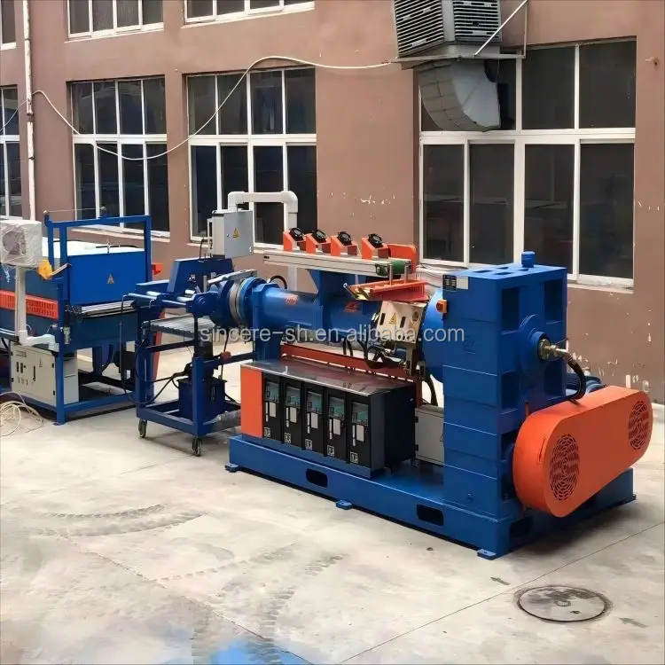 Rubber Single Extrusion and Curing Production Line Rubber Extrusion ...