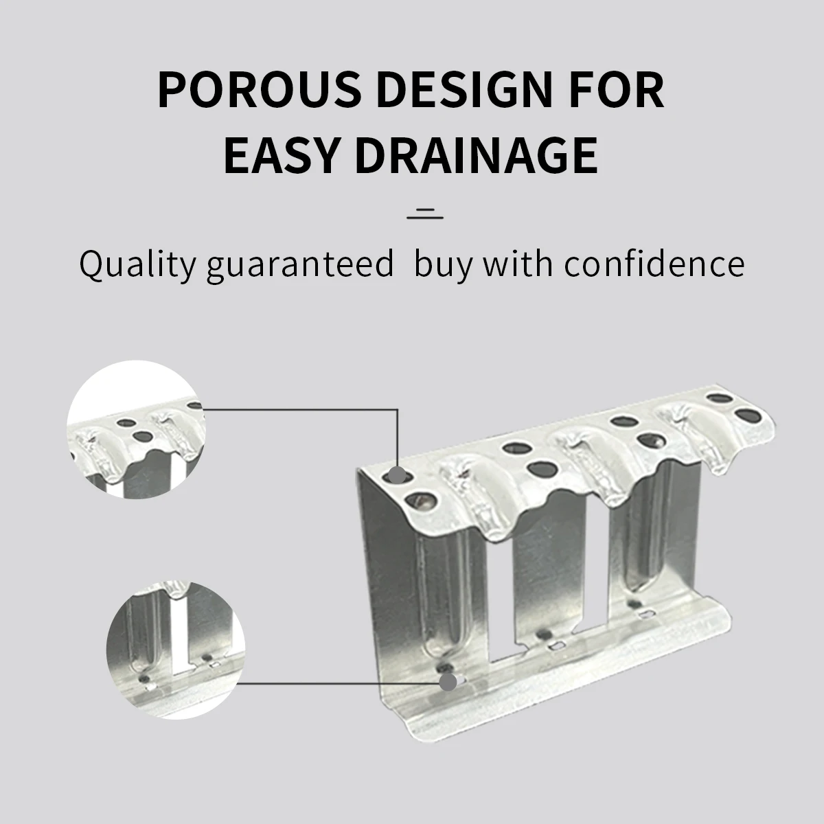 Adjustable Solar Panel Drainage Clips - Corrosion-Resistant Water Guide ...
