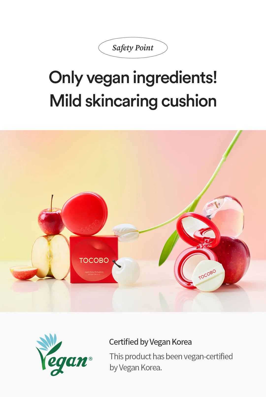 TOCOBO Apple Dewy Fit Cushion Foundation 25 Peanut Lightweight ...