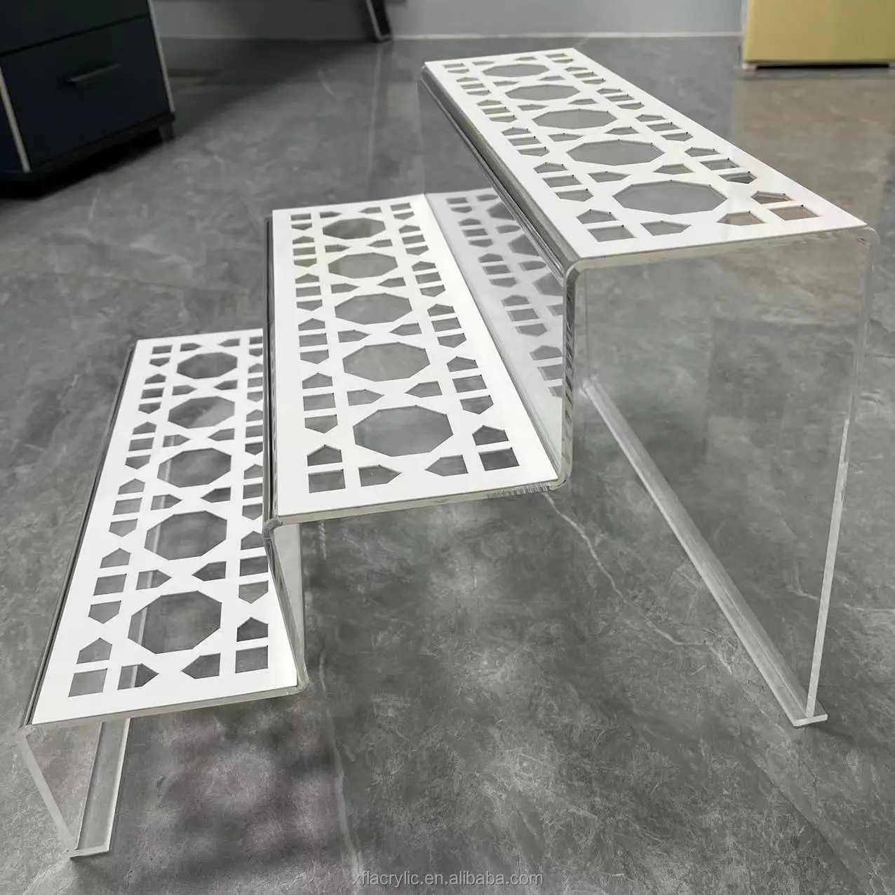 New Style Clear Acrylic Display Stand 3 Tiers Acrylic Display Rack ...