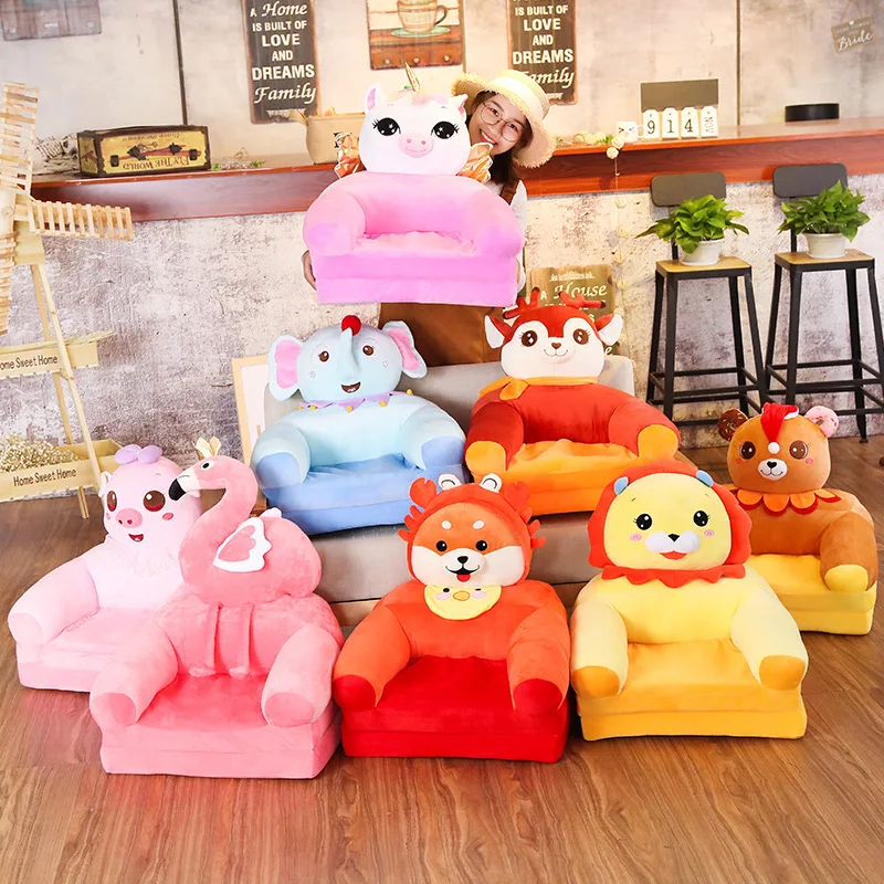 New Design Kids Pink Dream Unicorn Folding Sofa Bed Plush Animal Sofa ...