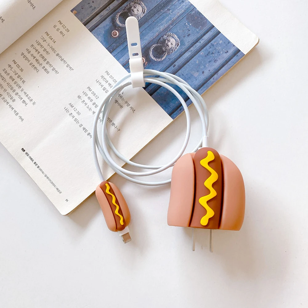 20W Anti-breaking Cartoon Data Cable Protective Case for Apple Mobile ...