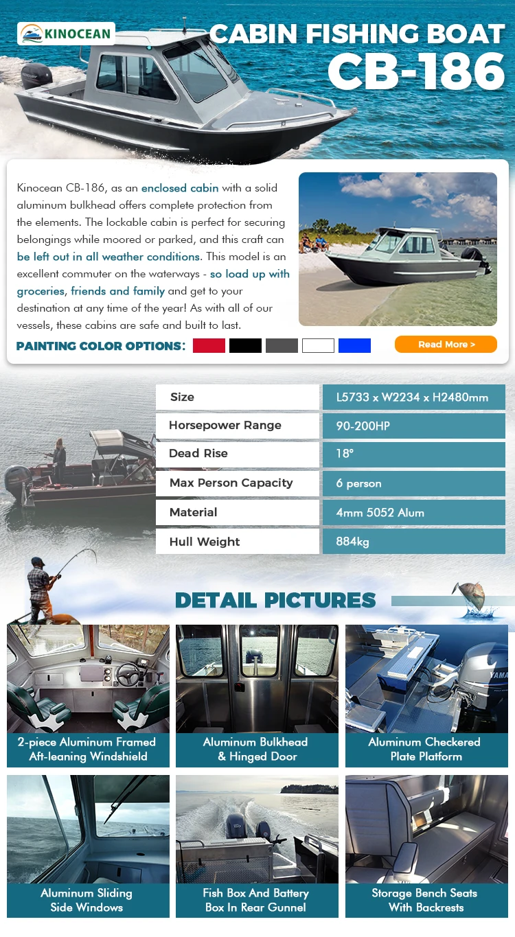 22FT Cuddy Cabin Fishing Cruiser - All Welded Aluminum Boat