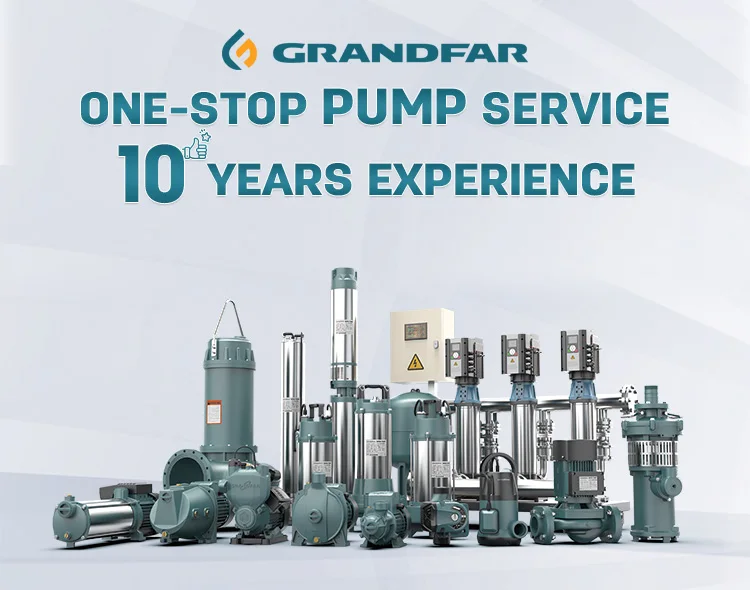 Grandfar 1HP单相面板泵700L/min高压防水铸铁铜电机清水潜水水泵| Alibaba.com