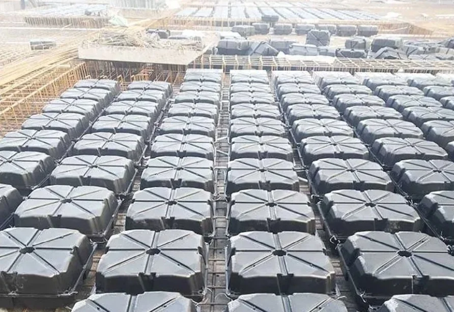Reinforced Concrete Cast Hollow Biaxial Plastic Slabs